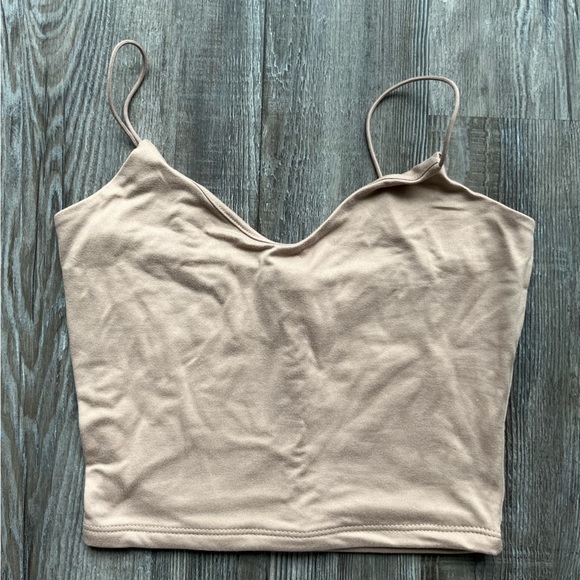 Windsor | Tops | Windsor Tan Crop Top | Poshmark